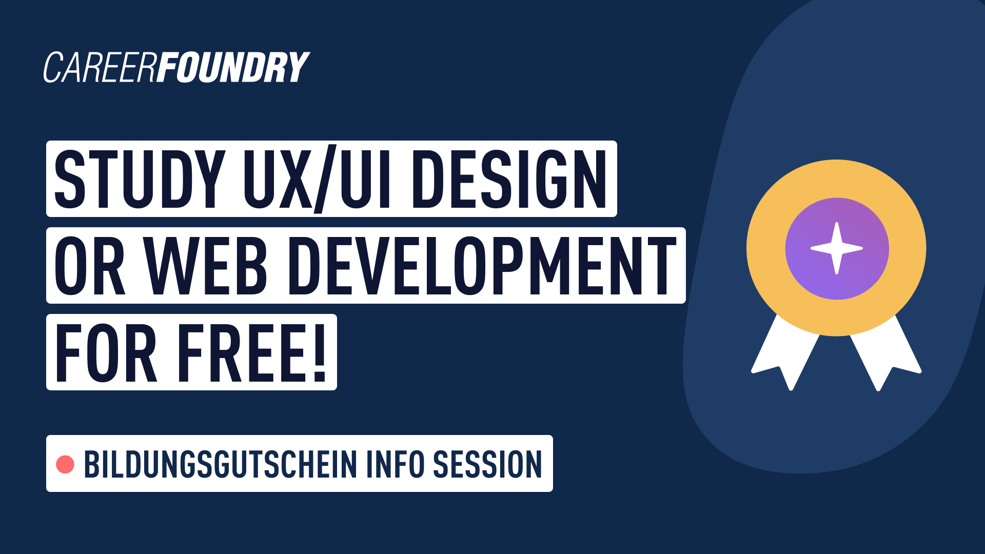 How To Study at CareerFoundry for Free With a Bildungsgutschein ...