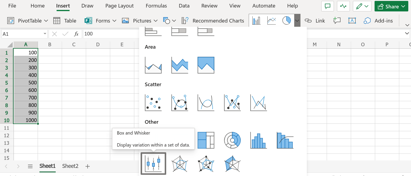 How To Make A Box And Whisker Plot In Excel